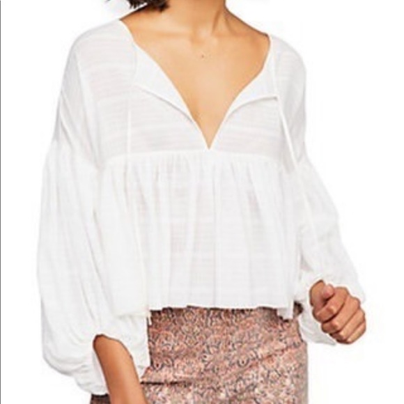 Free People | Tops | Free People Keyhole Modern Peplum Top | Poshmark